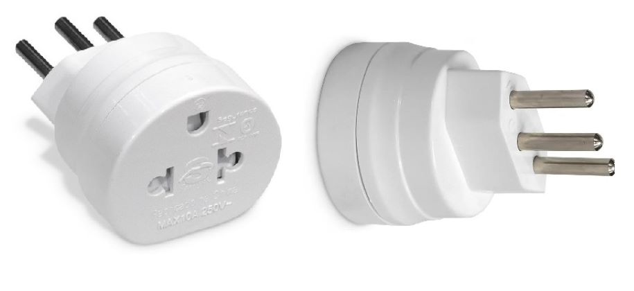 PLUG ADAPT 2P ABNT MACHO X 2P FEMEA - Beta Componentes Eletrônicos